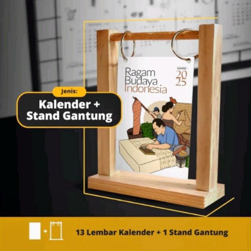Jual KALENDER ESTETIK 2025 (KALENDER STAND GANTUNG & KALENDER EASEL ...