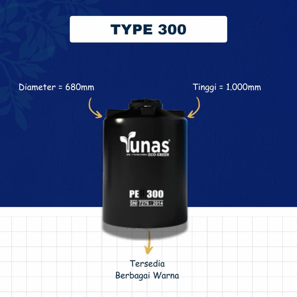 Jual Tangki Air Toren Air Tandon Air Tunas 300 Liter - 1100 Liter ...