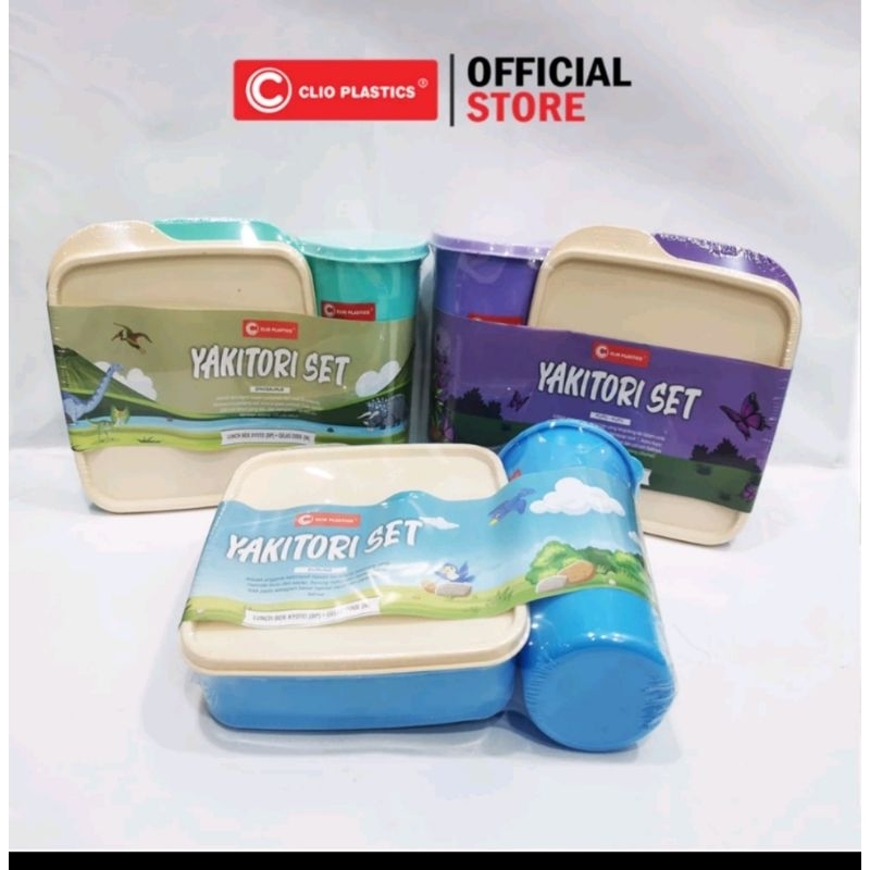 Jual Lunch box set Kotak makan botol minum set Yakitori Set Clio | Shopee Indonesia