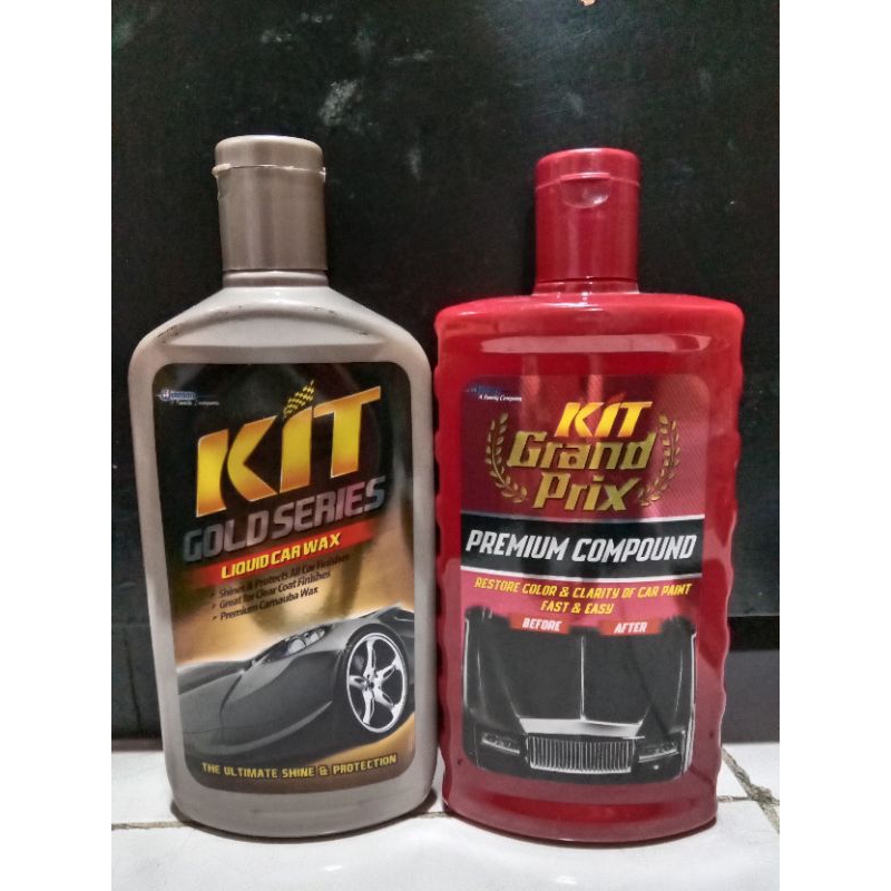 Jual Kit Gold Series Liquid Wax 500ml.& Kit Grand Prix Premium Compound ...
