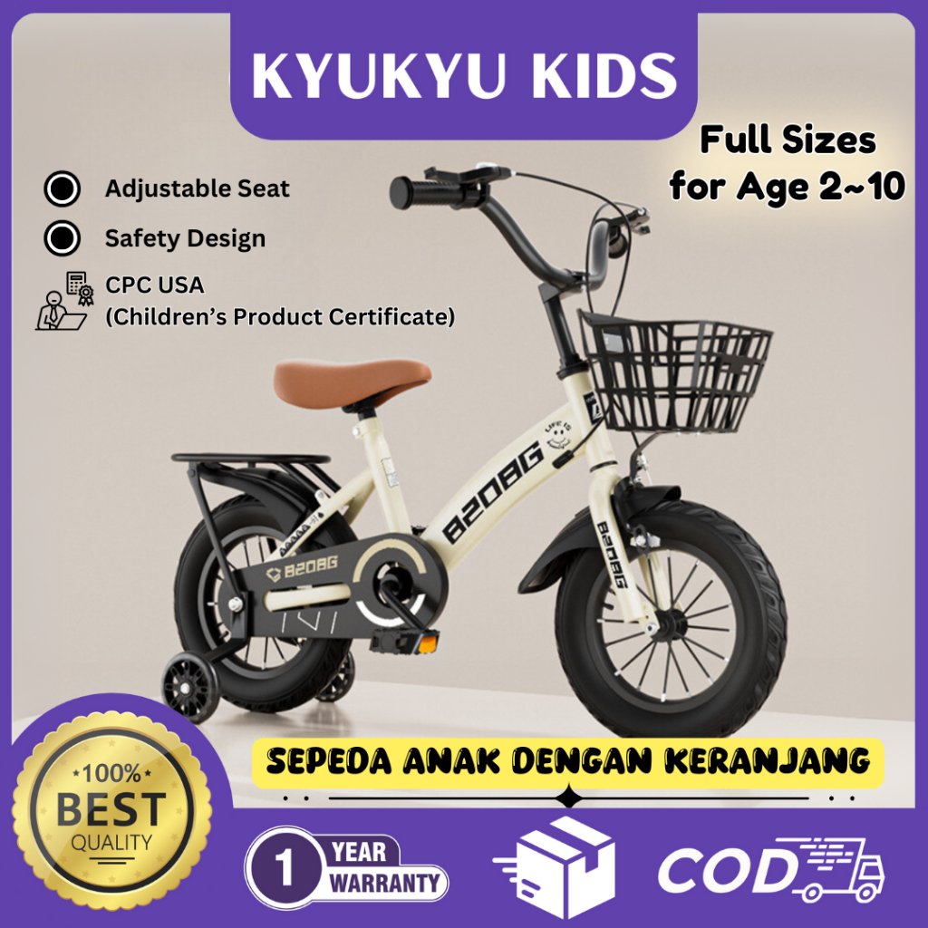 Jual Kyukyu Kids [GARANSI 1 TAHUN] Kids Bike Kids Bicycle / Sepeda ...