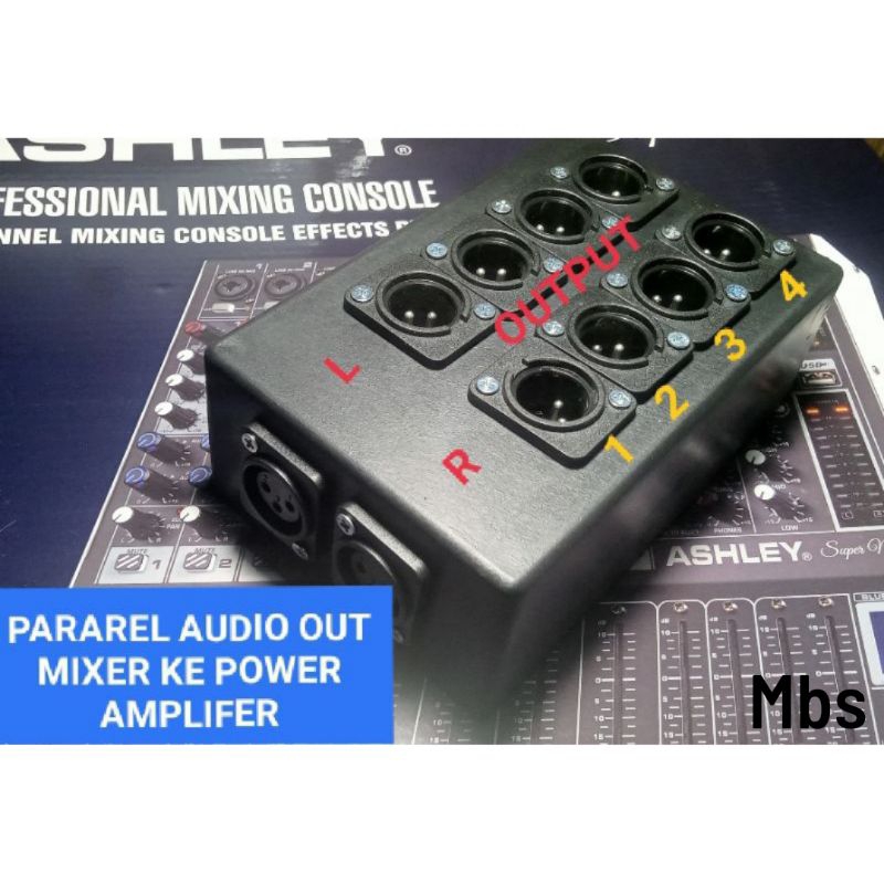 Jual pararel output mixer ke power ampli 8 out bonus hadiah | Shopee ...