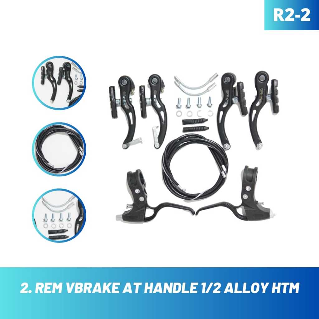 Jual REM V BRAKE ATLANTIS 1/2 ALLOY REM TANGAN SEPEDA V BRAKE SEPEDA ...