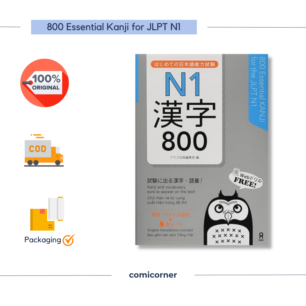 Jual 800 Essential Kanji for JLPT N1 | Shopee Indonesia