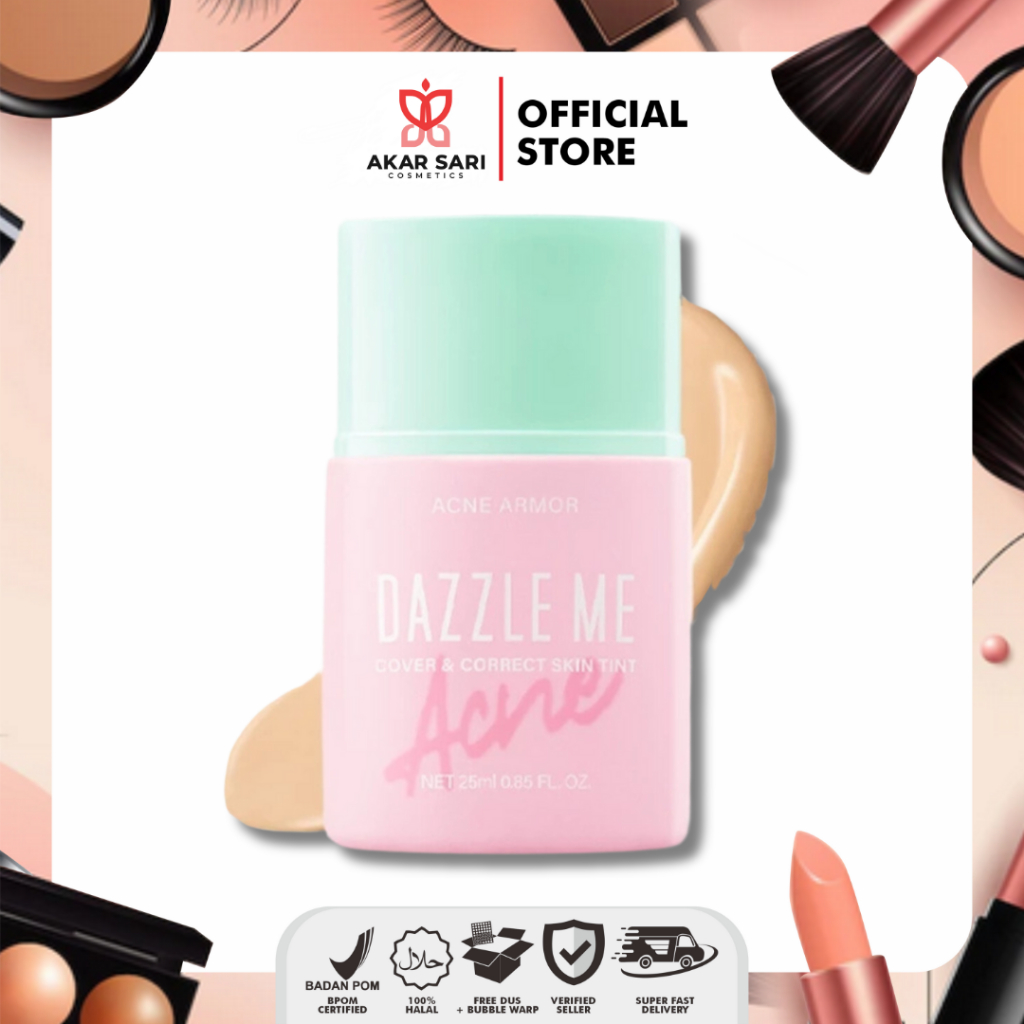 Jual DAZZLE ME ACNE ARMOR COVER & CORRECT SKIN TINT BEAUTY LIQUID ...