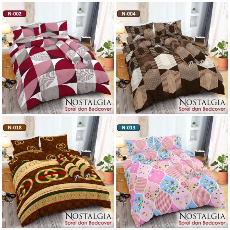 Jual Bed Cover Set Nostalgia Ukuran King 180x200 Bedcover Flat By Fata ...