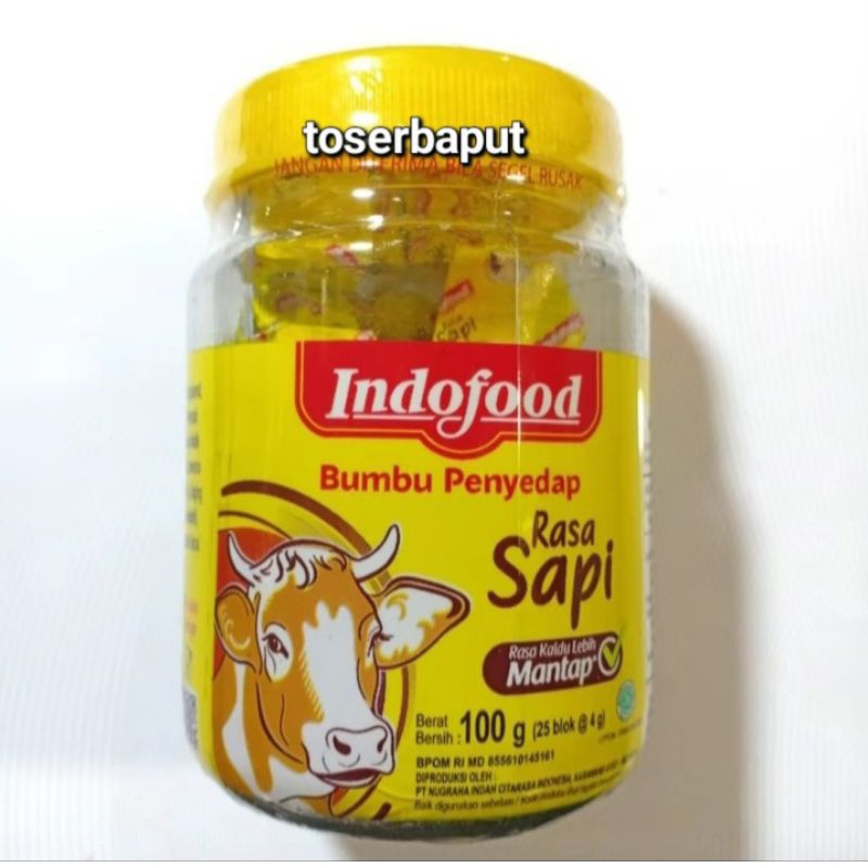 Jual Kaldu Blok Indofood Rasa Sapi 100gr - 1 pcs | Shopee Indonesia