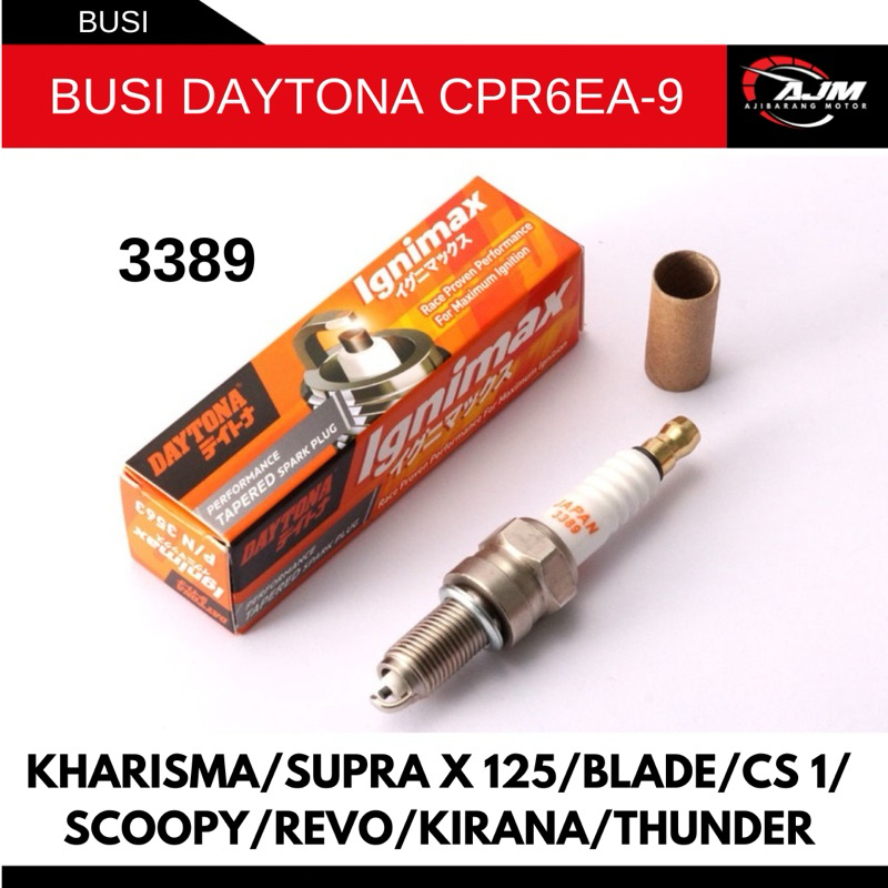 Jual BUSI DAYTONA CPR6EA-9 KHARISMA/SUPRA X 125/BLADE/CS 1/SCOOPY/REVO ...