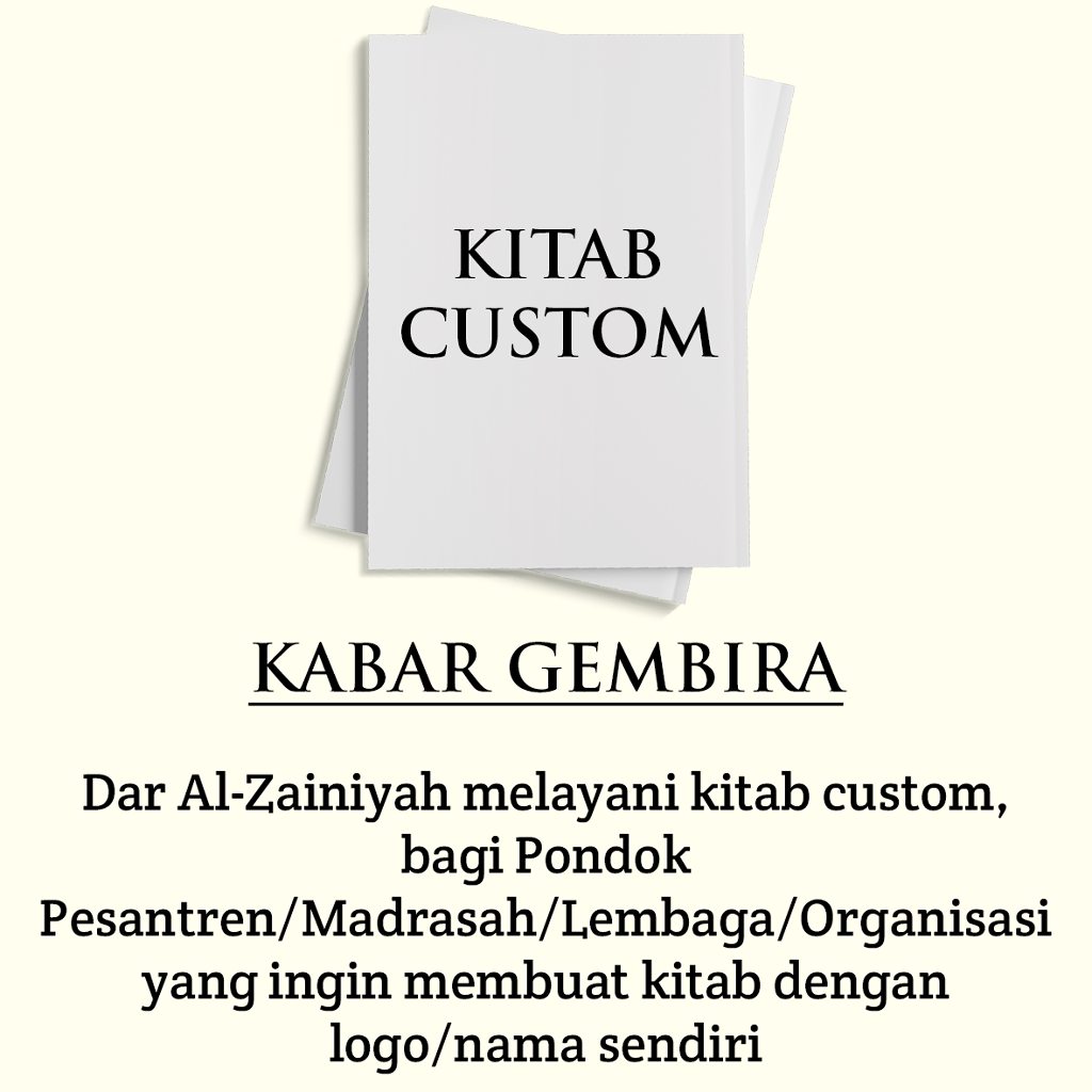Jual Kitab Custom dengan logo/nama sendiri (min 100 pcs) | Shopee Indonesia