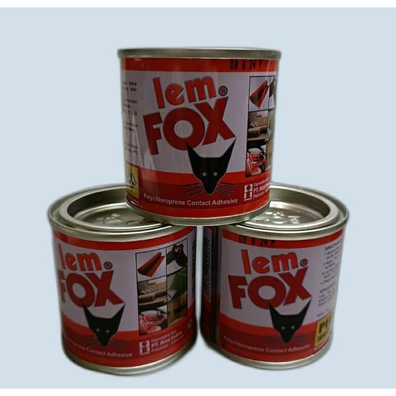 Jual lem fox kaleng merah 70g ( lem serba guna) | Shopee Indonesia