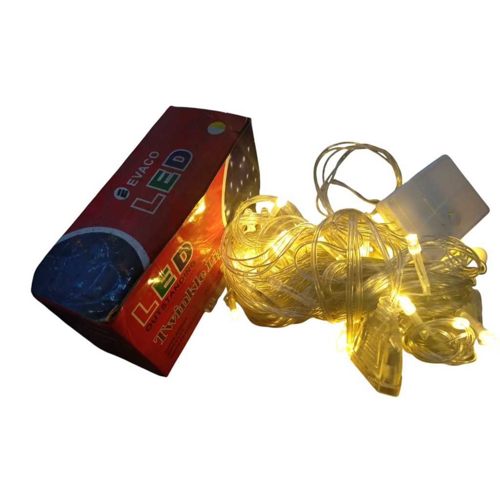 Jual LAMPU NATAL 100 LED OLX-03 WW EVACO | Shopee Indonesia