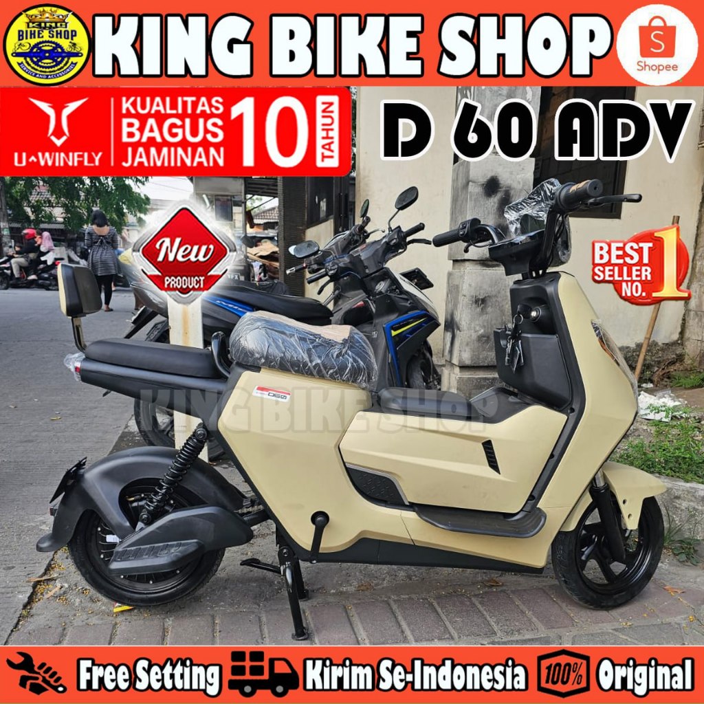 Jual Sepeda listrik UWINFLY D60 ADV NFC 500 Watt Garansi Resmi Include Box External | Shopee ...