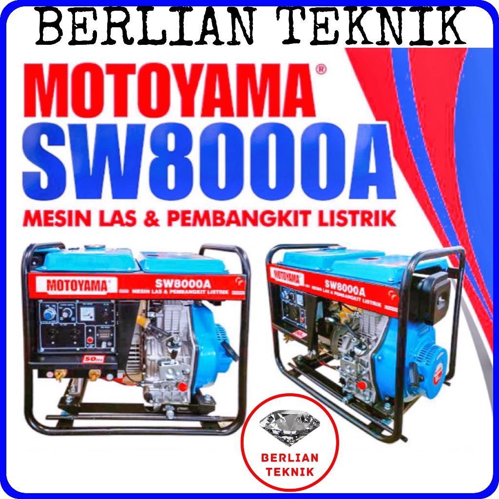 Jual Mesin Las Solar Diesel Welder Generator Motoyama SW 8000 A ...