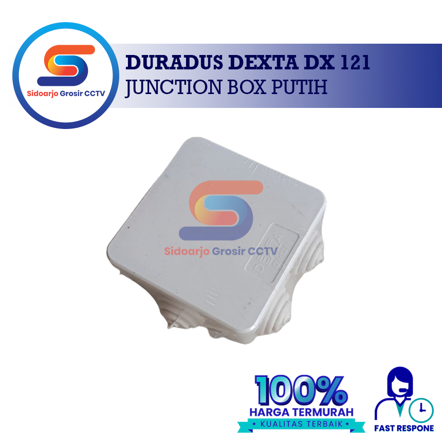 Jual DEXTA Duradus PVC Dorados Kotak Juction BOX Hitam Putih 5/8 DX-121 ...