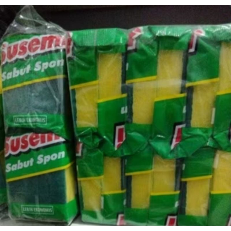Jual susemi sabut spon cuci piring 12 pcs | Shopee Indonesia