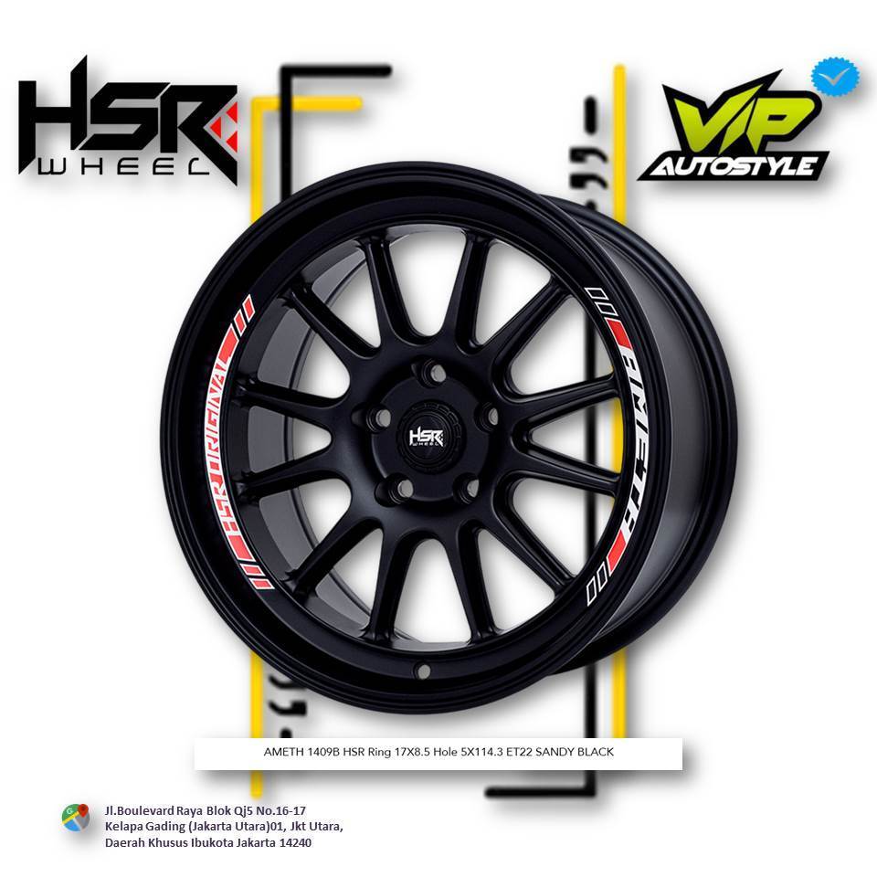 Jual Velg Mobil R17 CRV, HRV, Xpander Cross, Yaris Cross, Camry, Innova - HSR AMETH Ring 17 ...