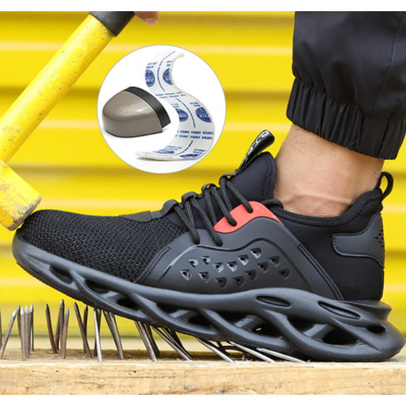 Jual Sepatu keselamatan pria Sepatu keselamatan besi jari kaki bernafas ...