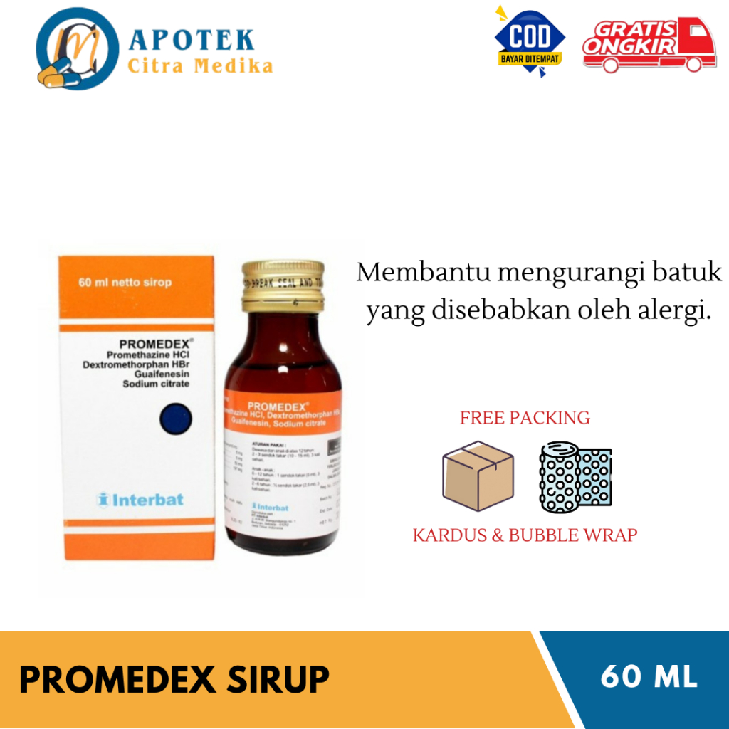 Jual Promedex 𝐒𝐈𝐑𝐔𝐏 𝟔𝟎𝐌𝐋 - Obat Batuk Berdahak Flu dan Asma | Shopee ...