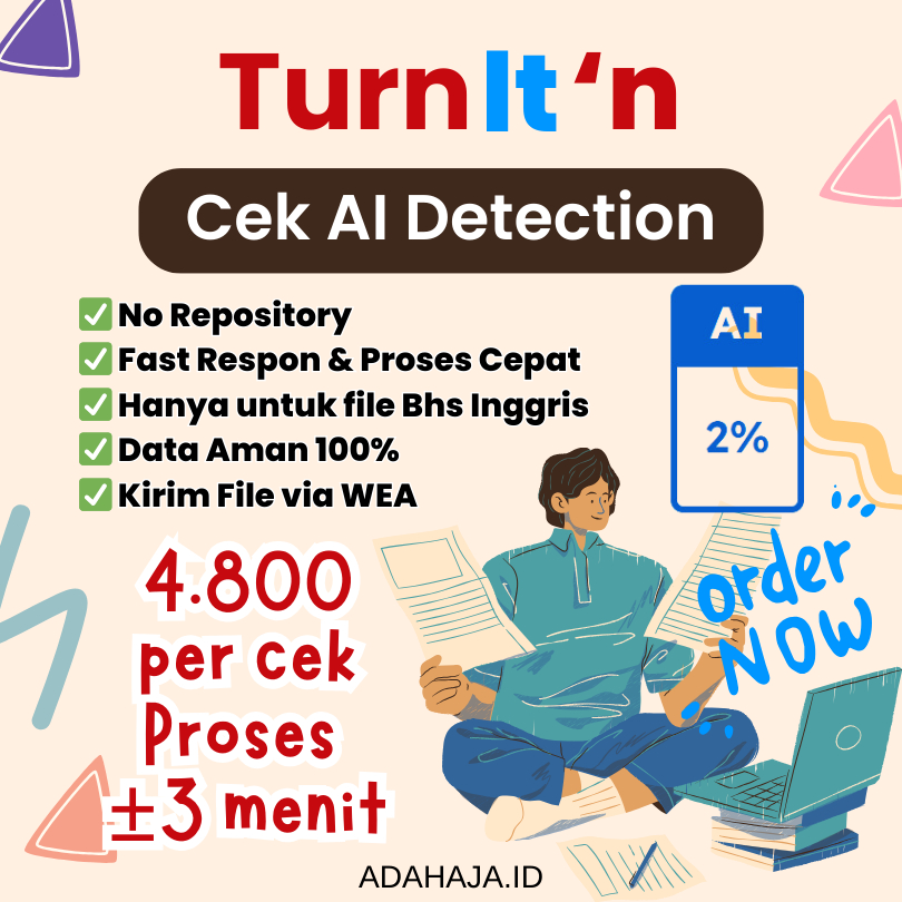 Jual JASA CEK SKOR AI DETECTION TURNlT'N PLAGIASI AI KHUSUS BAHASA ...