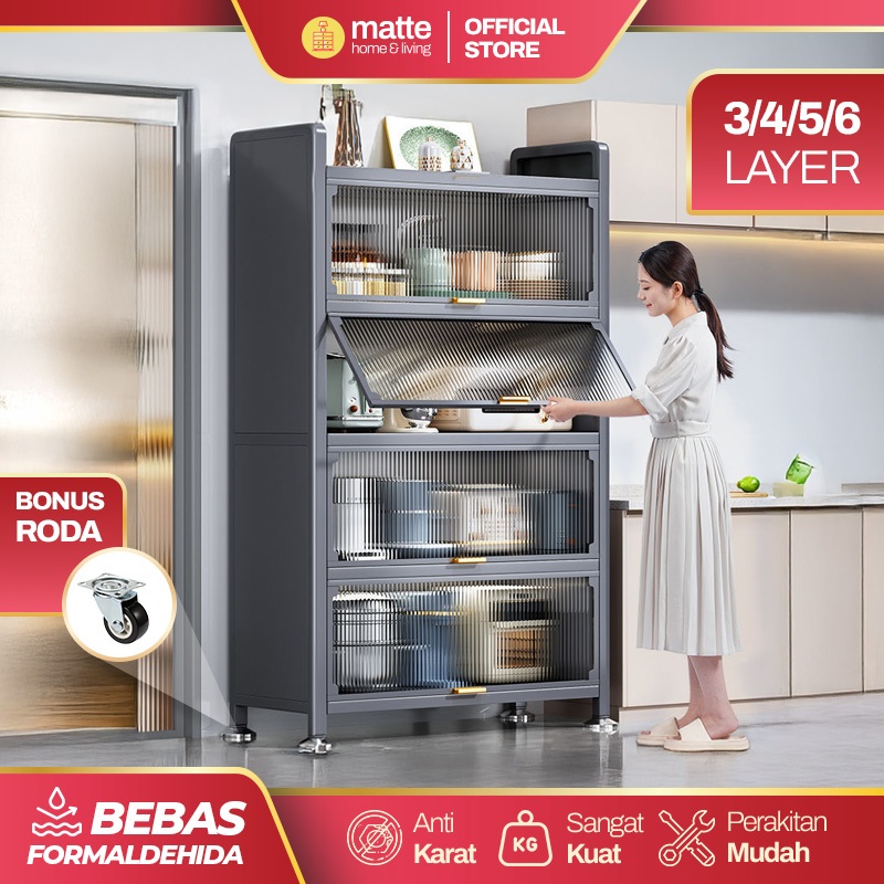Jual Lemari Dapur Lemari Piring Minimalis Rak Dapur Serbaguna Rak Dapur ...