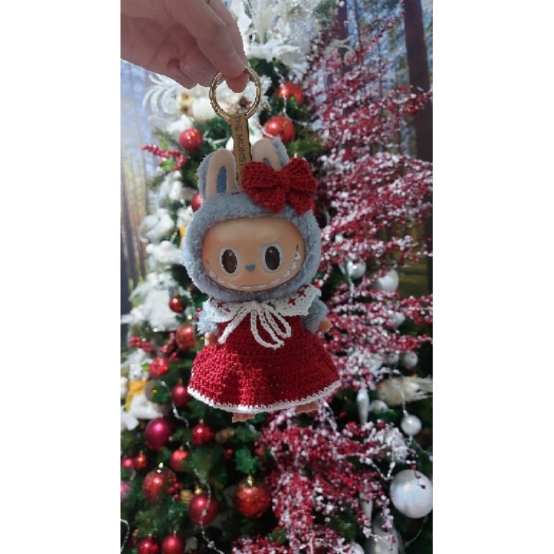 Jual Labubu Christmas dress + cape + bow | Shopee Indonesia