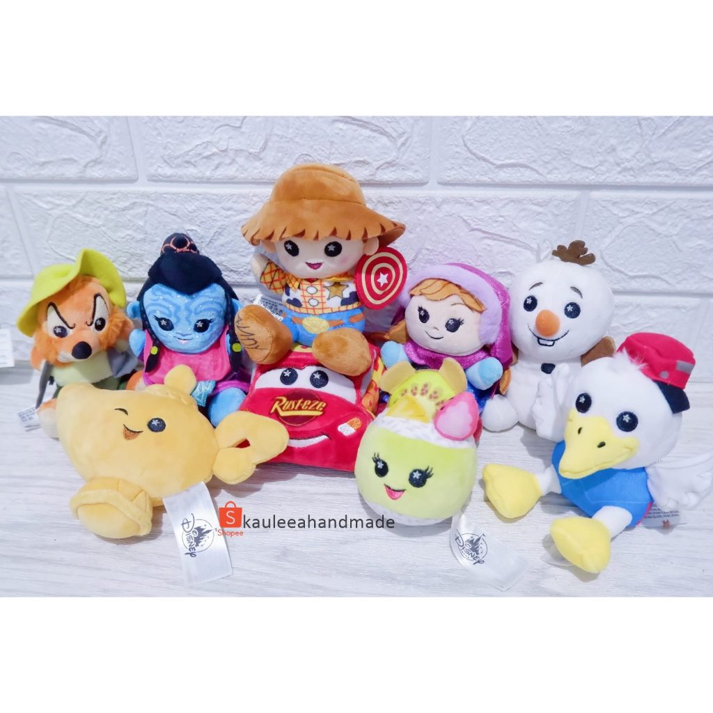 Jual Boneka Disney Wishables Donald Duck Olaf Anna Avatar Aladdin Car ...