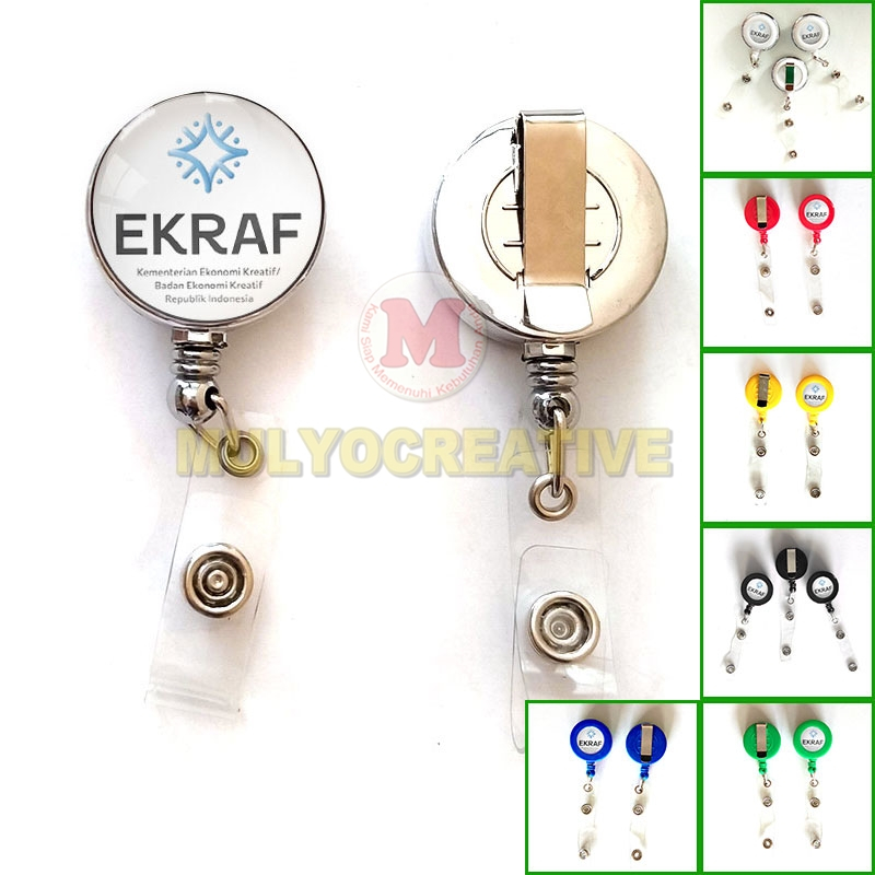 Jual ID Card Yoyo Ekraf Gantungan ID Card Holder Logo Kementerian ...