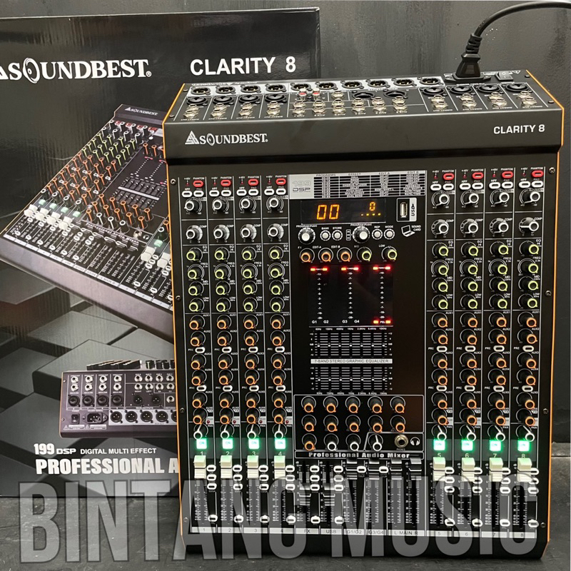 Jual mixer soundbest clarity 8 original 8 channel bluetooth 199 dsp ...