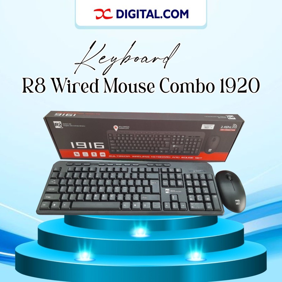 Jual Keyboard R8 Wireless Mouse Combo 1916 | Shopee Indonesia