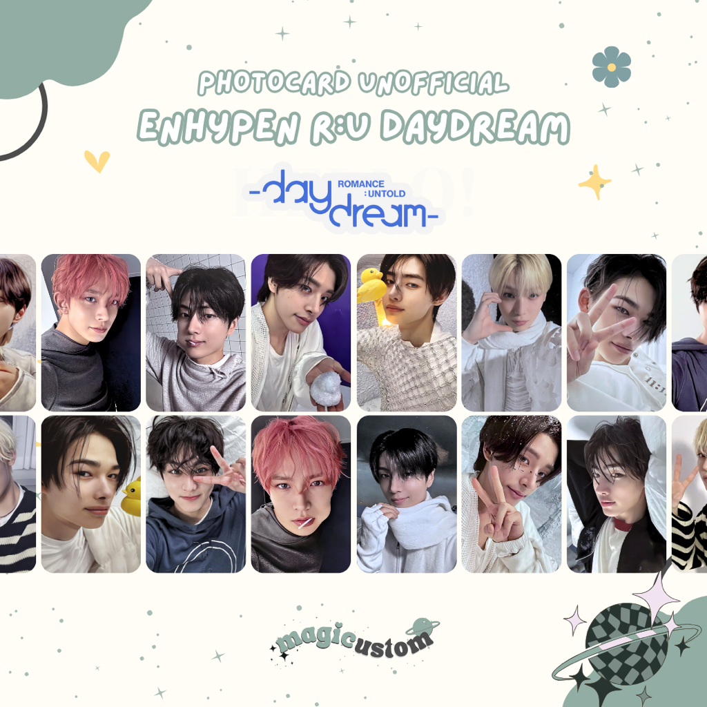 Jual [ PO ] PC PHOTOCARD UNOFFICIAL ENHYPEN ROMANCE UNTOLD R:U DAYDREAM ALBUM BLUE NOON WHITE ...
