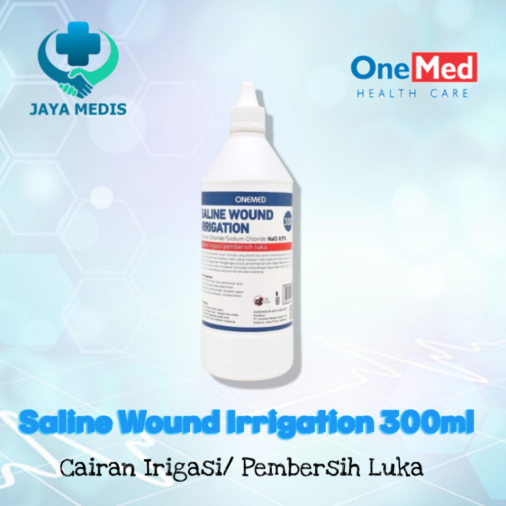 Jual Pembersih Luka Onemed Saline Wound Irrigation Kemasan Semprot 300ml Onemed Cairan Irigasi ...