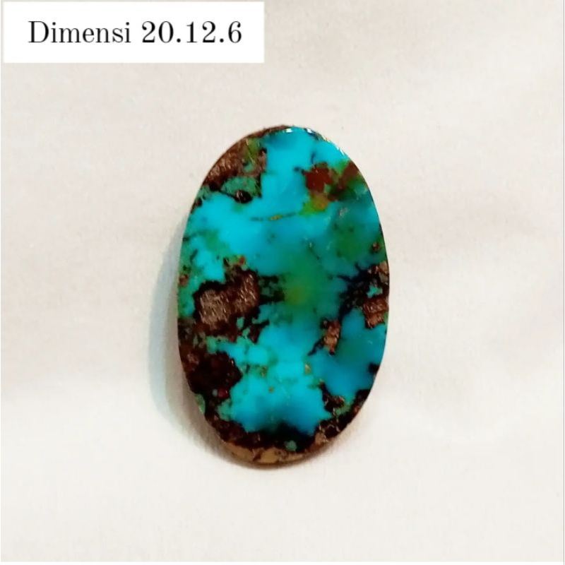 Jual Original Pirus Persia Gradasi Hijau Urat Emas Lawas Apik | Shopee ...