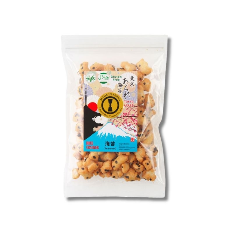 Jual Tokyo Arare Rice Crackers Certified Halal Japan (Spicy dan Seaweed ...