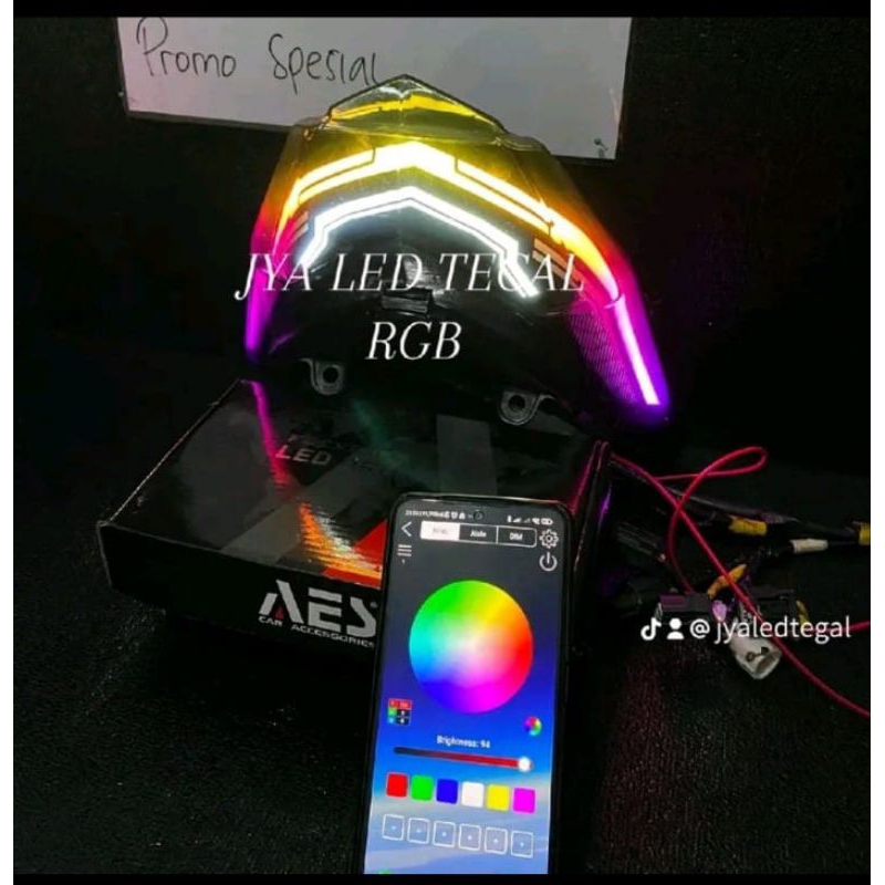 Jual Stoplamp Lazy Vario Led Old 125/150 2015-2017 Paket Lengkap Fullset PNP | Shopee Indonesia