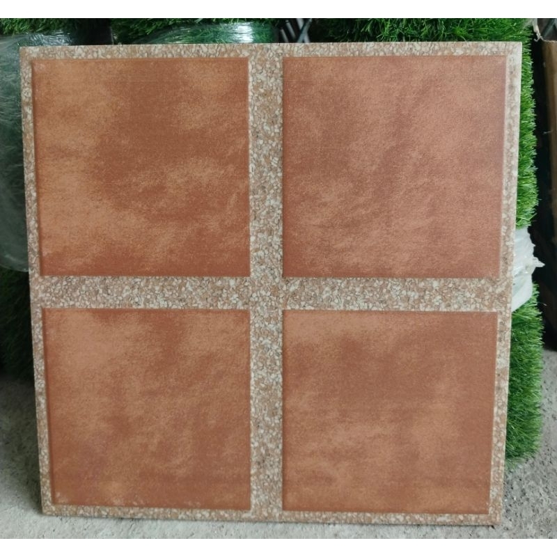 Jual KERAMIK 40X40 MATT BATA MERAH MOTIF KOTAK | Shopee Indonesia