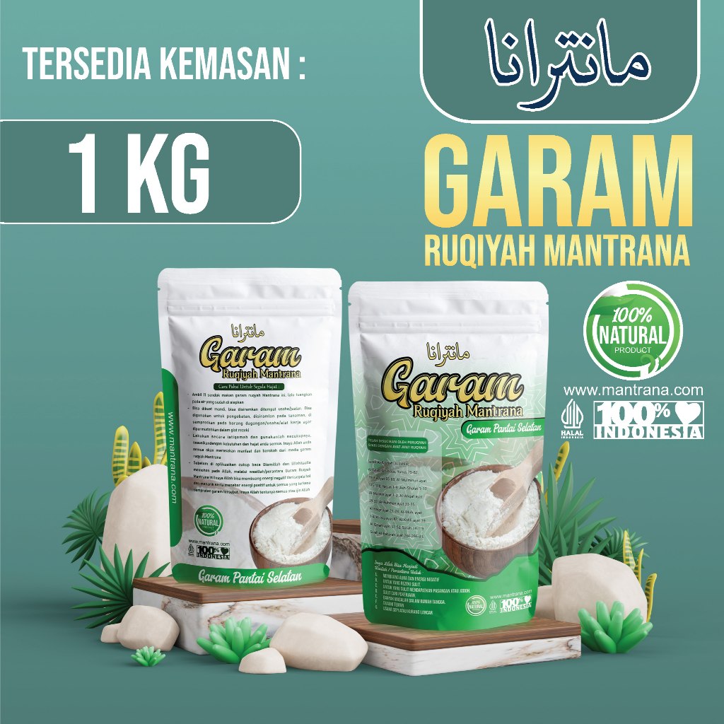 Jual Garam Ruqyah Mantrana Original Kemasan 1 Kg Wasillah Untuk ...