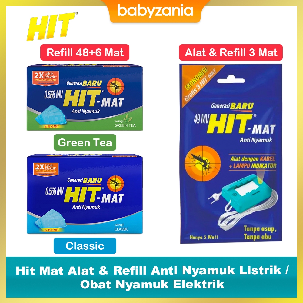 Jual Hit Mat Alat & Refill Anti Nyamuk Listrik / Obat Nyamuk Elektrik ...