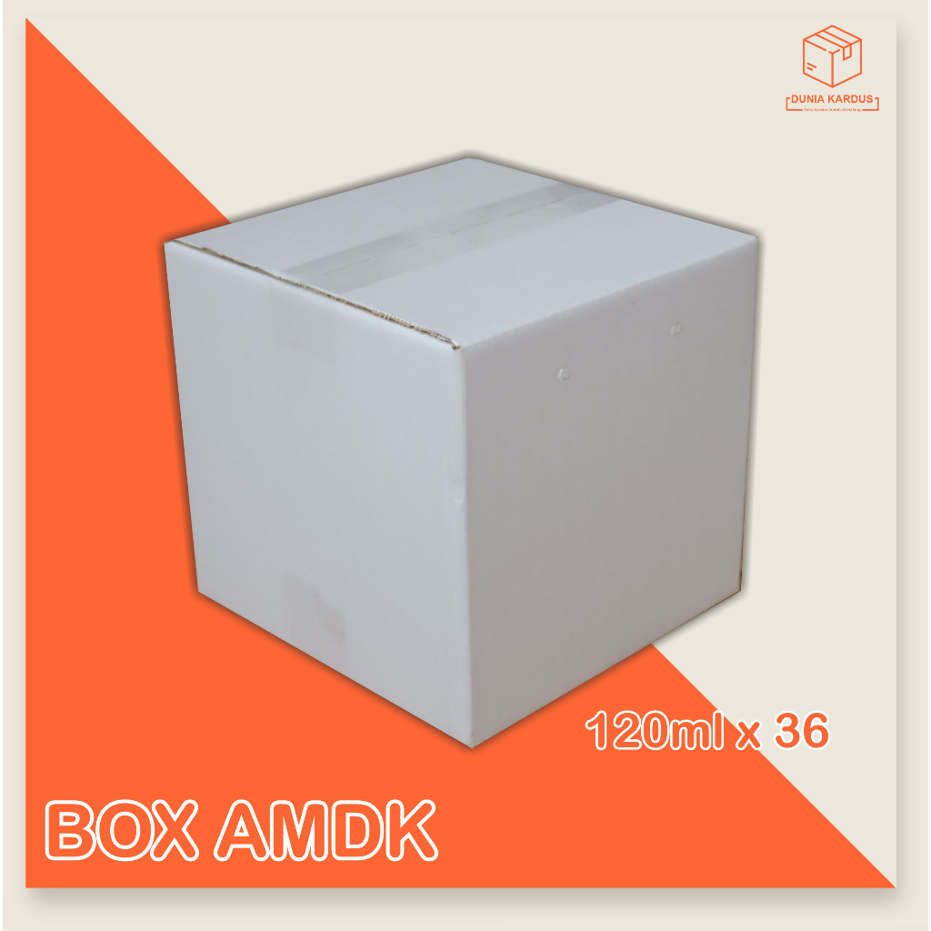 Jual Box AMDK PUTIH (120MLX36) 21x21x20cm box packing | kardus packing ...