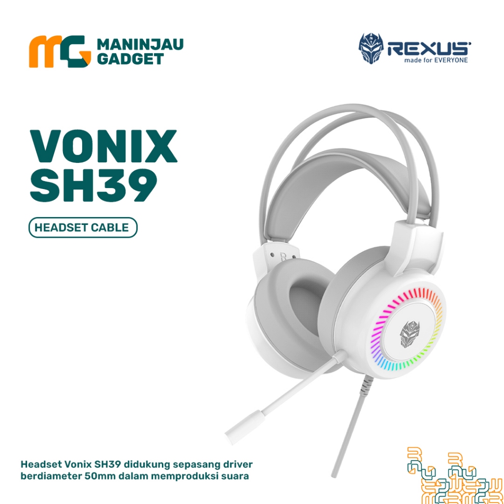 Jual REXUS Gaming Headset Vonix SH39 | Shopee Indonesia