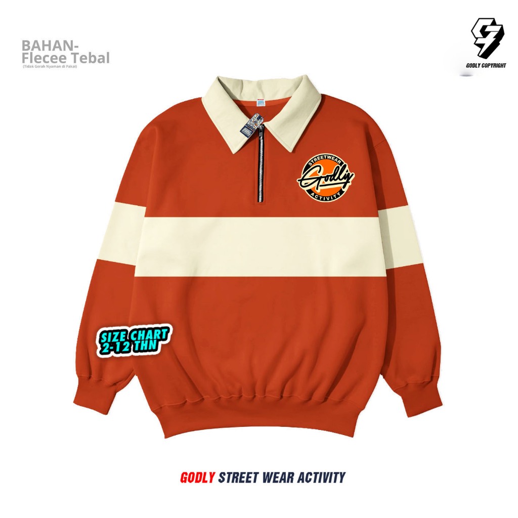 Jual Jaket Rugby Anak Untuk Anak Laki Laki / Perempuan Usia 1 2 3 4 5 6 ...