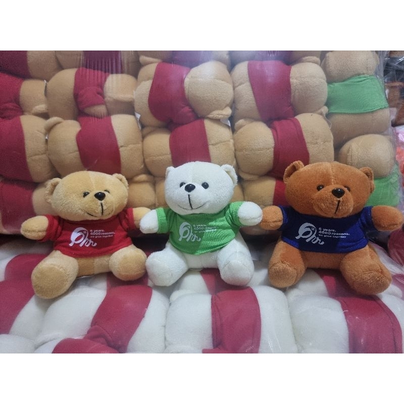 Jual Bear baju custom sablon dtf / boneka promosi / boneka bear promosi ...