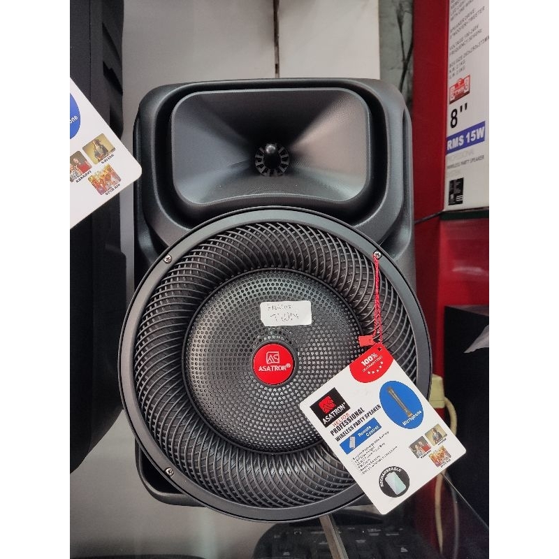 Jual Speaker Bluetooth karaoke portable Asatron Helios 8inch mic ...