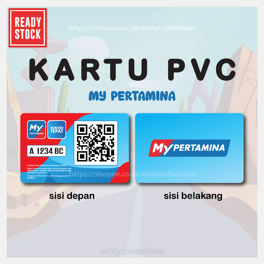 Jual CUSTOM KARTU MY PERTAMINA BARCODE BAHAN PVC - 2 SISI | Shopee ...