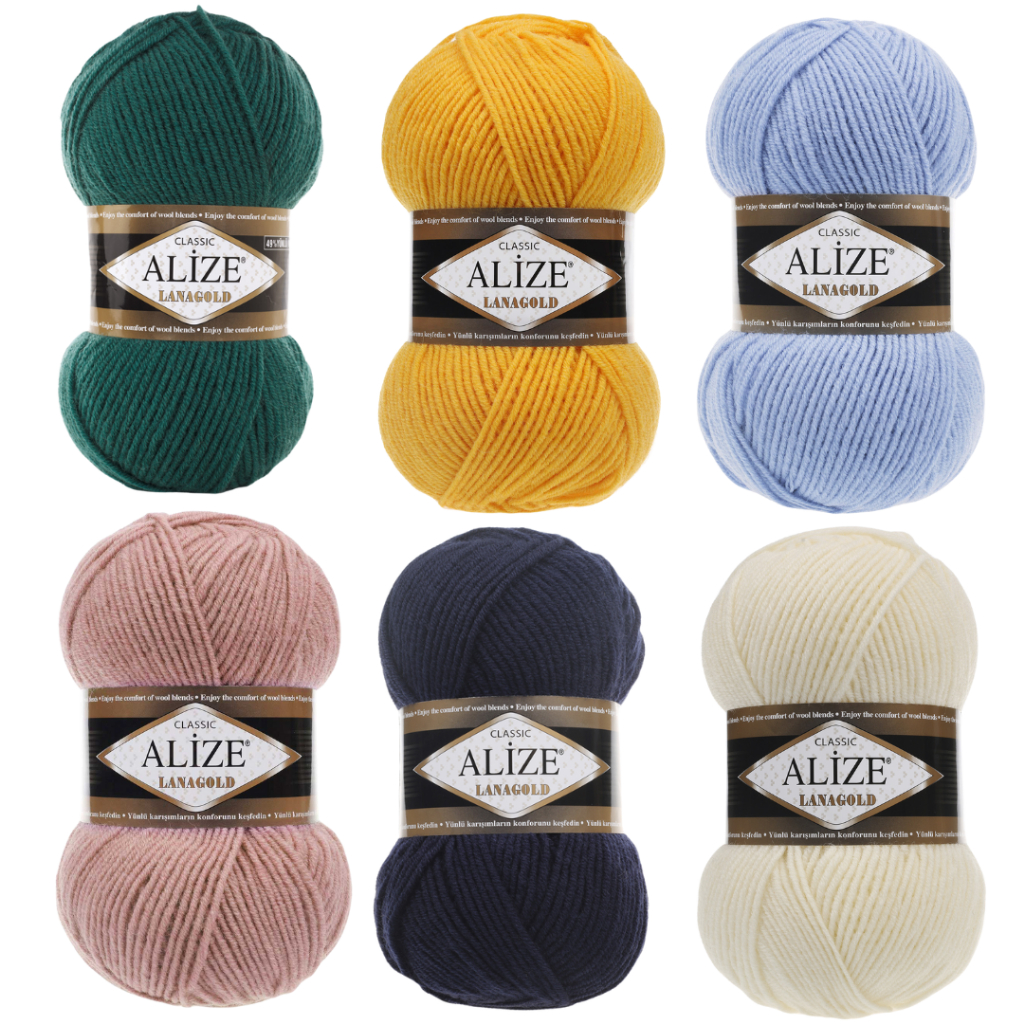 Jual Benang rajut wol Alize Lanagold wool crochet knitting yarn ...