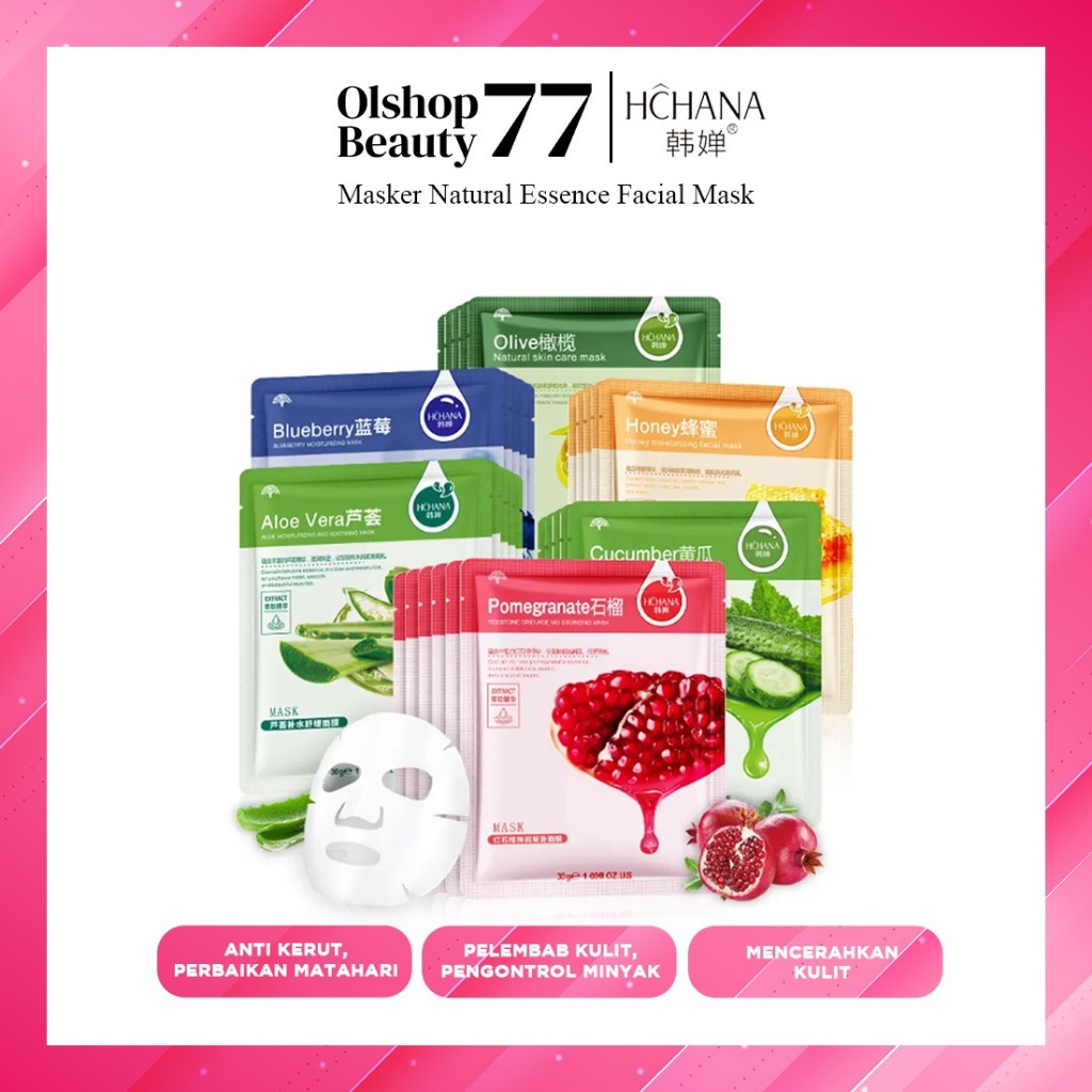 Jual HCHANA NATURAL SKIN MASK MASKER WAJAH ROREC ORIGINAL | Shopee ...