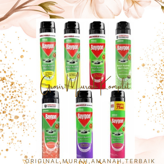 Jual Baygon Aerosol 600ml Obat Nyamuk Baygon Anti Nyamuk & Serangga ...