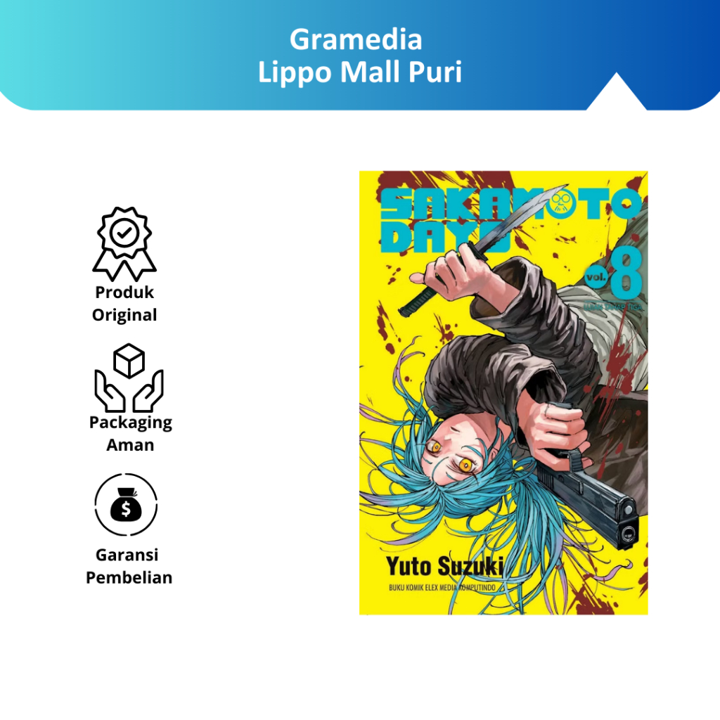 Jual Gramedia Lippo Mall Puri - Komik Sakamoto Days 08 (Yuto Suzuki) | Shopee Indonesia