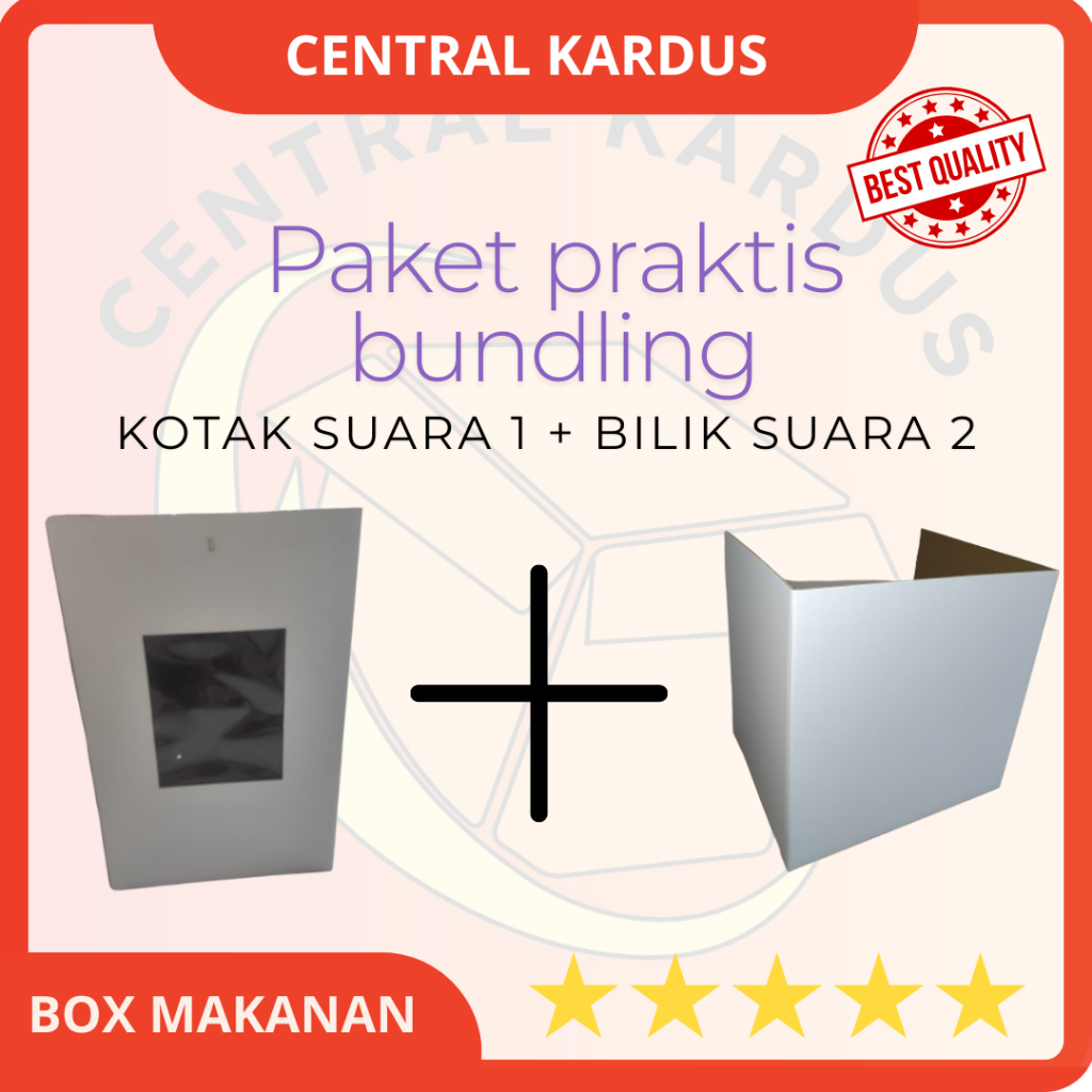 Jual PAKET PRAKTIS BUNDLING SATU SET BOX KARDUS KOTAK SUARA DAN BILIK ...