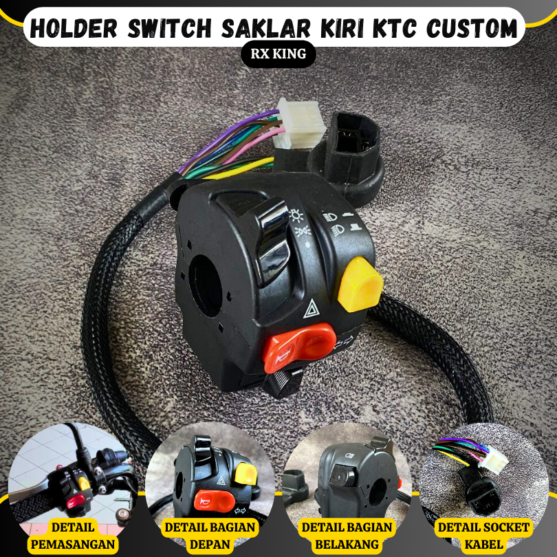 Jual Holder Switch Saklar Lampu Kiri ORIGINAL KTC CUSTOM For Lampu ...