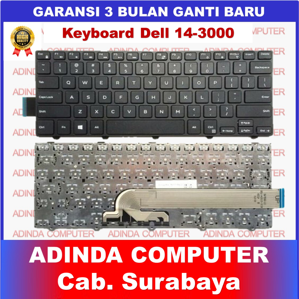 Jual Keyboard DELL Inspiron 14-3000 14-3441 14-3442 14-3446 14-3447 14 ...